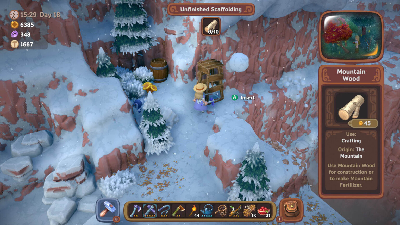 Unfinished Scaffolding | Luma Island Guide