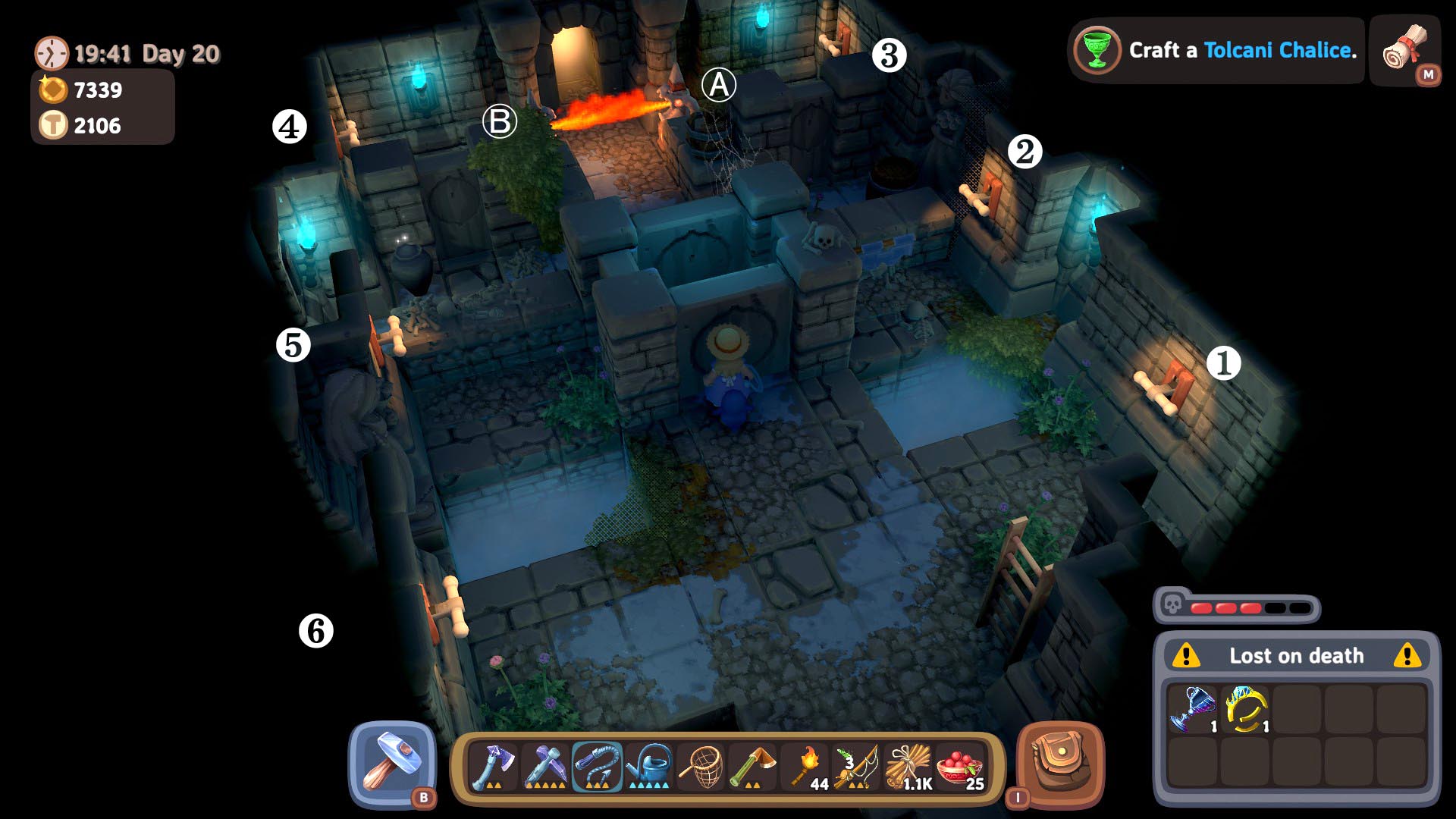 The Ruined Mountain Temple Guide｜Frozen Tablet B & Lever Puzzle ...